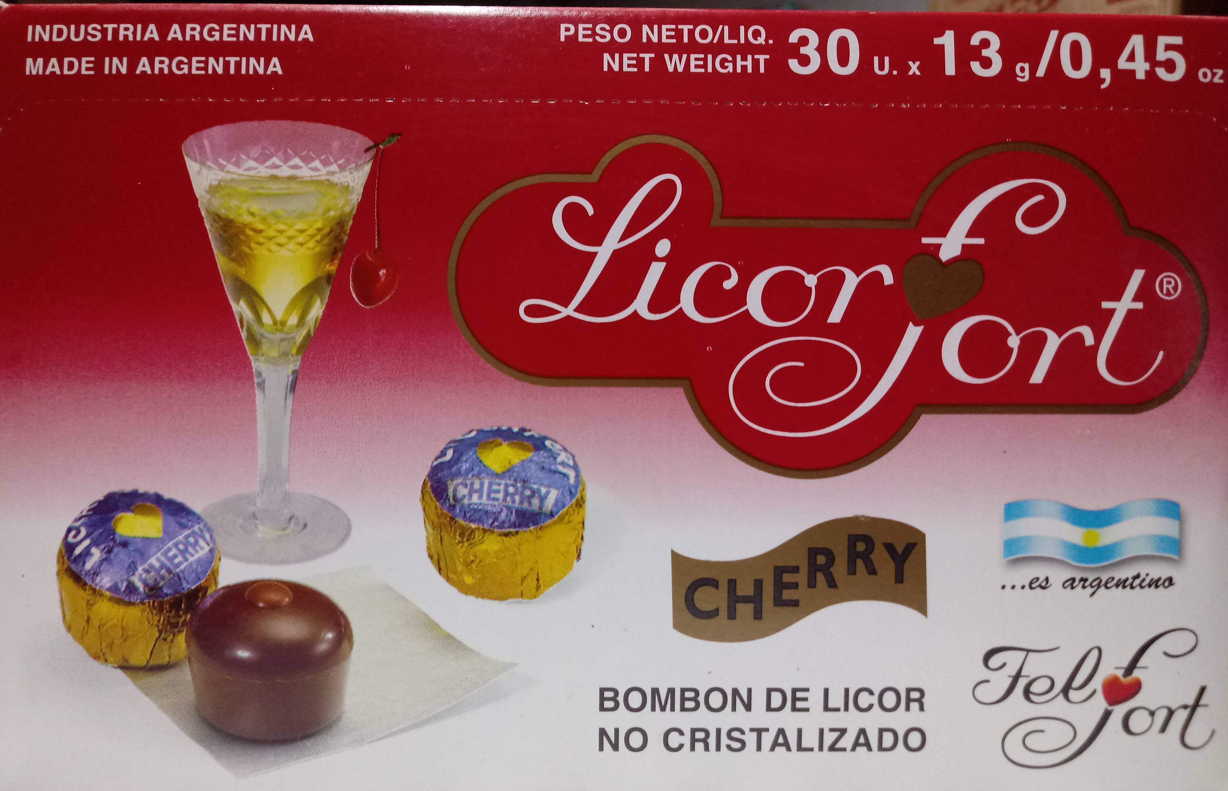 LICORFORT CHERRY 30x13grs – Distribuidora Da&Ke